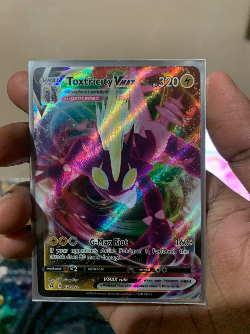 Pokémon Toxtricity V max, Hobbies & Toys, Toys & Games on Carousell