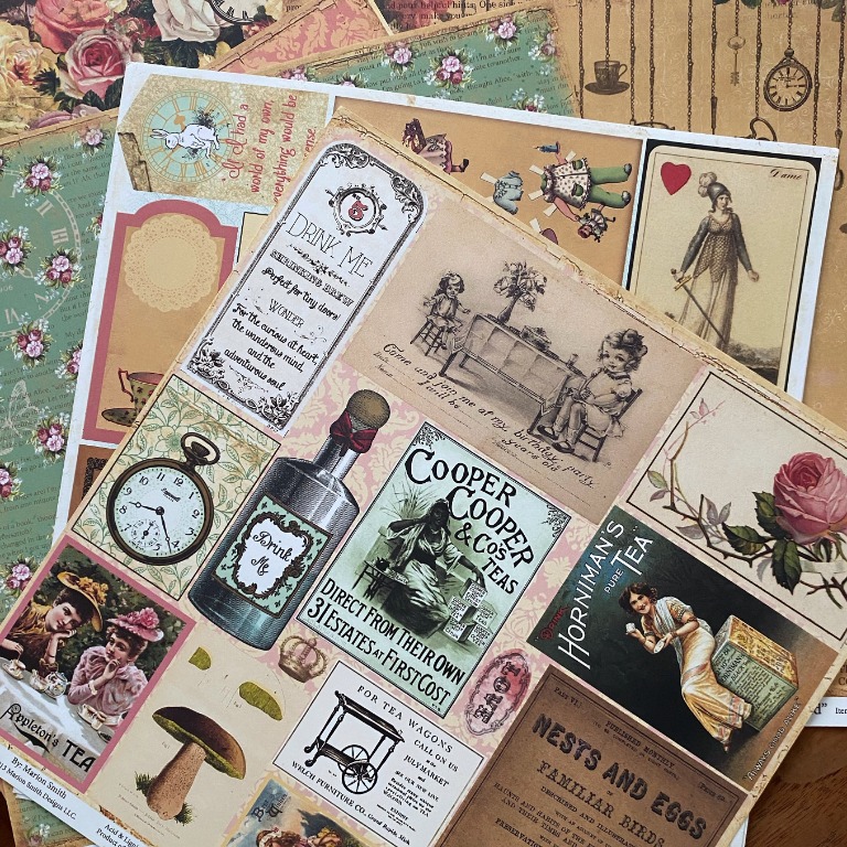 *RARE* Vintage Style Scrapbook Papers, Hobbies & Toys, Stationery ...