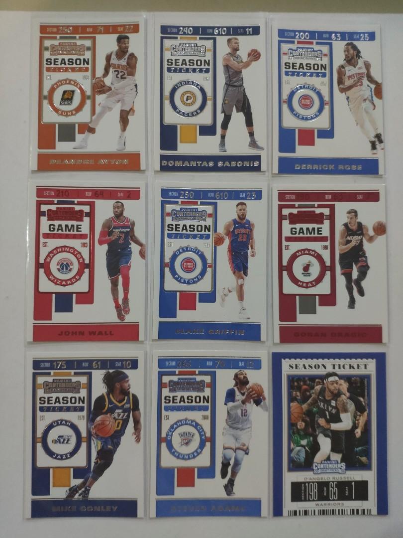Season Ticket NBA Cards for Sale, Hobbies & Toys, Toys & Games on Carousell