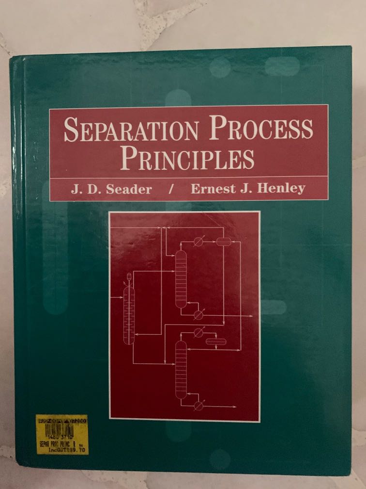 Separation Process principles, Hobbies & Toys, Books & Magazines ...