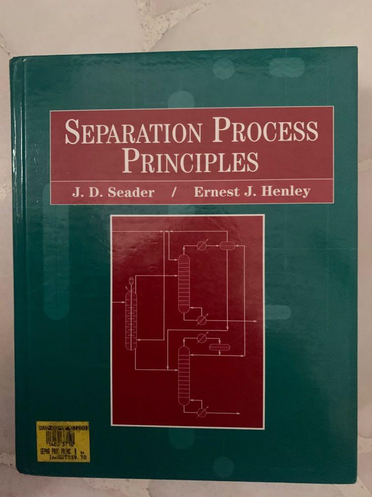 Separation Process principles, Hobbies & Toys, Books & Magazines ...