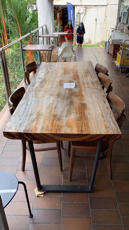 Solid Wood Communal Table, Furniture & Home Living, Furniture, Tables ...