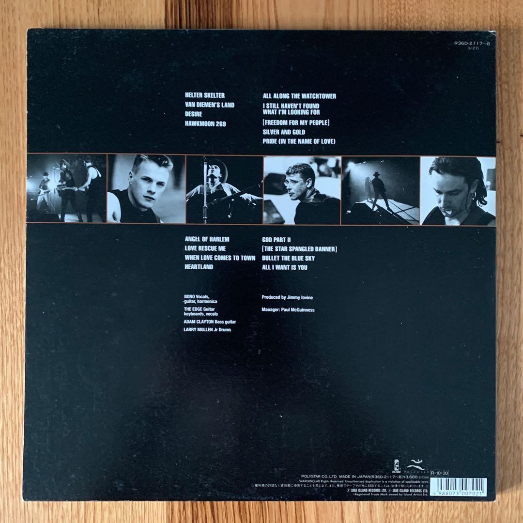 U2 ‎– Rattle And Hum 2 x Vinyl (Japan 1988), Hobbies & Toys, Music ...