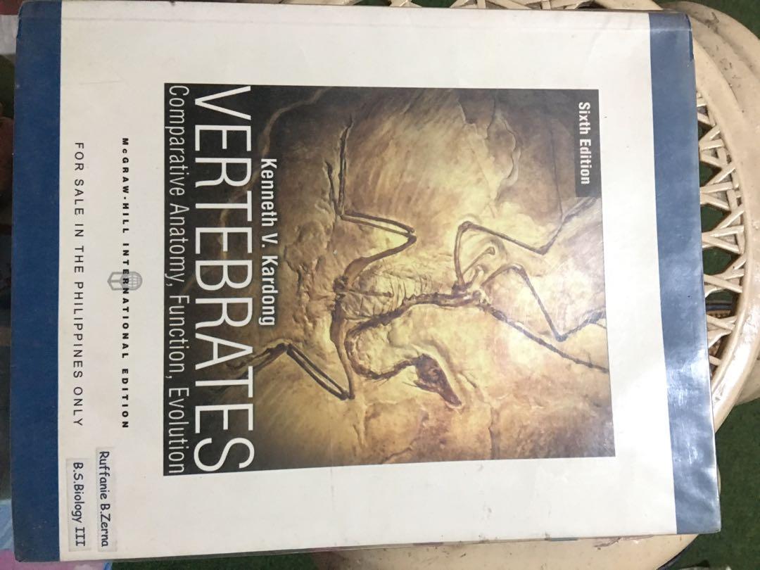 Vertebrates Comparative Anatomy, Function, Evolution by Kardong Sixth ...