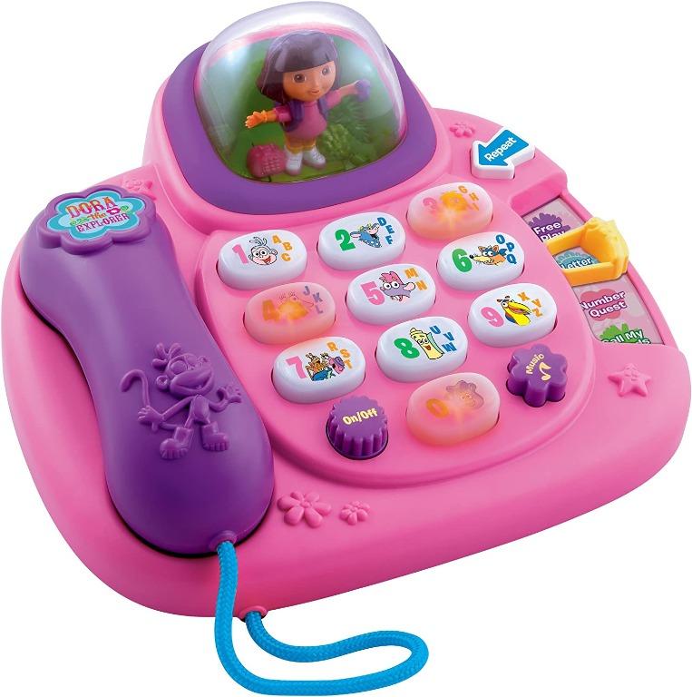 VTech Dora the Explorer Dial & Learn Phone, Hobbies & Toys, Toys ...
