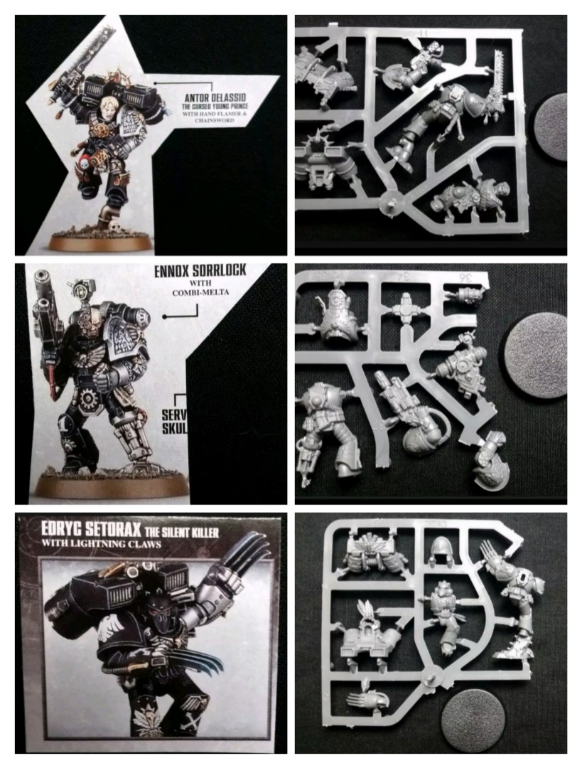 Warhammer Deathwatch Marines Overkill Iron Hands + Raven Guard + Blood ...