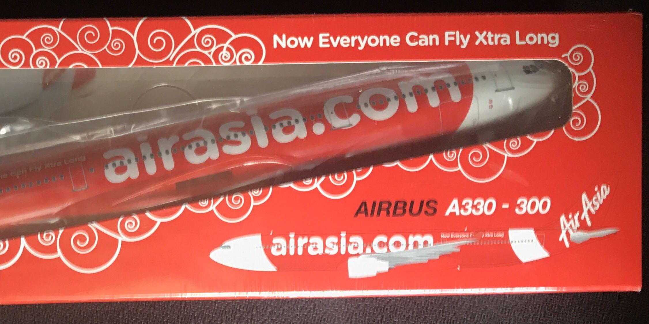 AirAsia A330 scale model airplane aircraft, Hobbies & Toys, Memorabilia ...