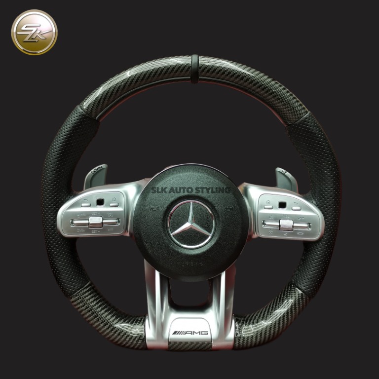 AMG STEERING WHEEL UPGRADING FOR MERCEDES BENZ A B C E ML GLK GLC GLE ...