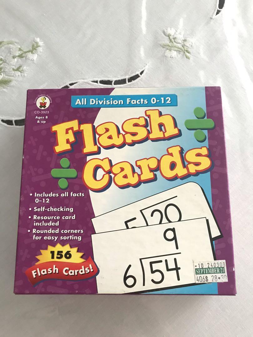 Division Flashcards (All Division Facts 0-12) Carson Dellosa Publishing ...