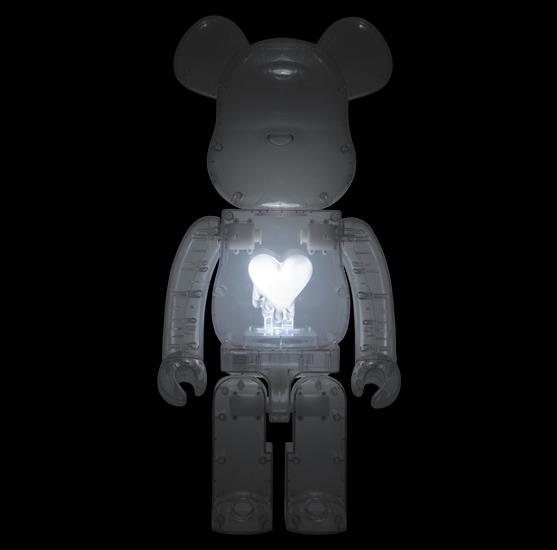 Emotionally Unavailable Bearbrick Be@rbrick Black Heart 1000%, Hobbies ...