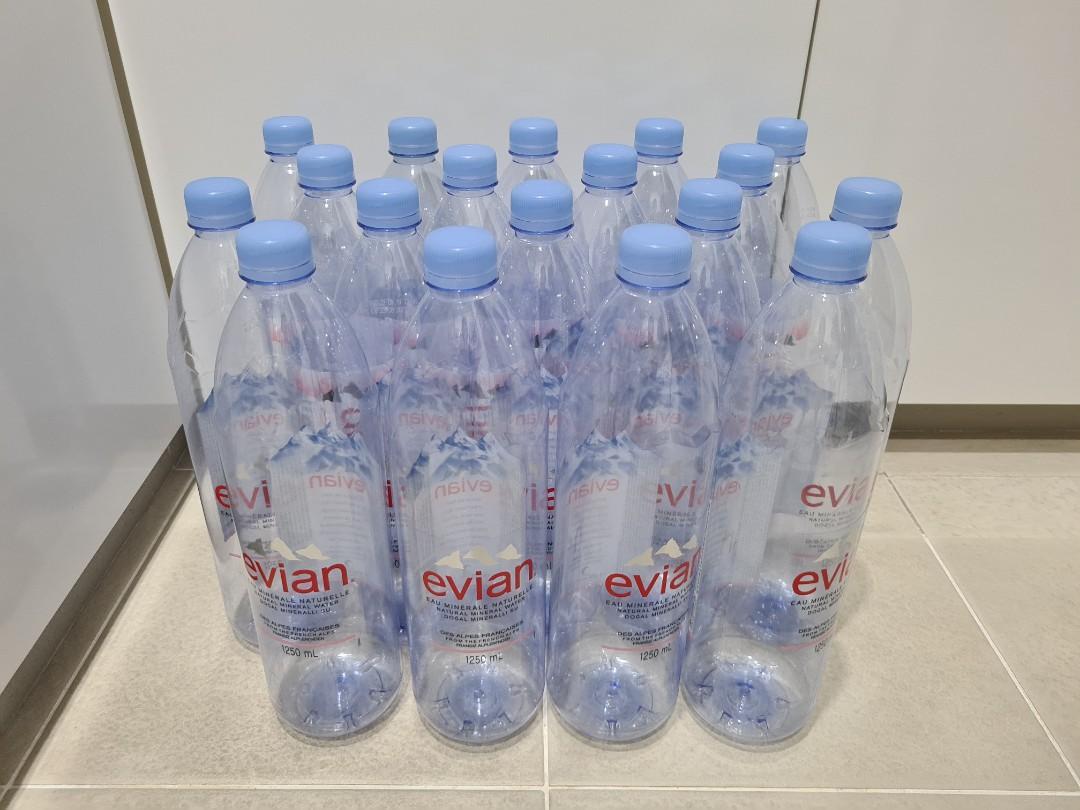 Evian bottles 1.25l, Free Items on Carousell