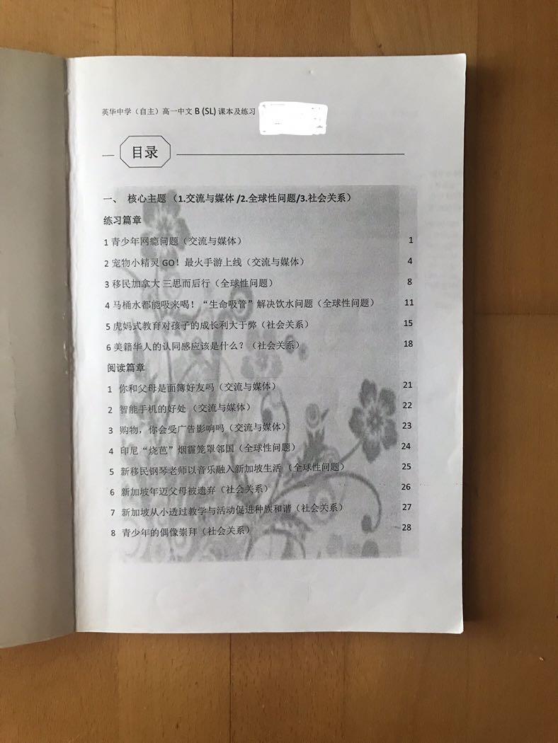 IB Chinese B SL Textbook / Workbook, Hobbies & Toys, Books & Magazines ...