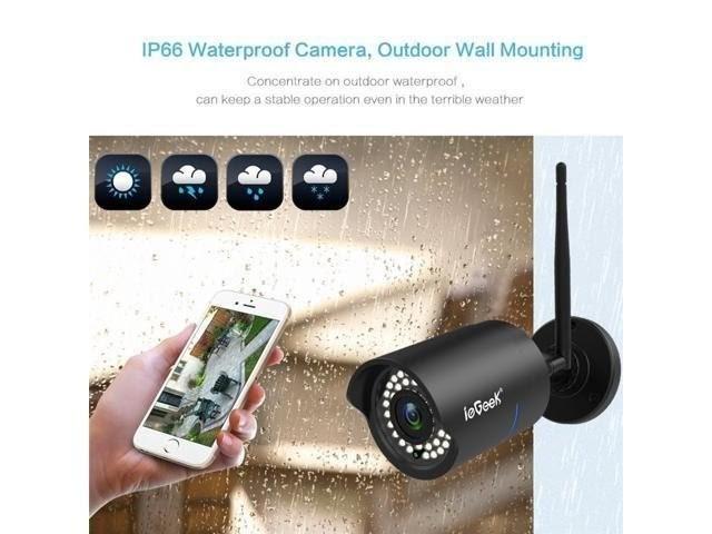 ieGeek Security Outdoor Camera 1080P Waterproof Home Security CCTV WiFi ...