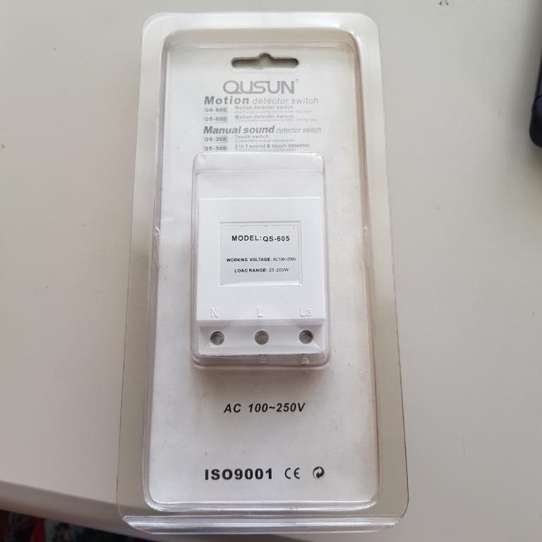 Qusun QS-605 Motion Detector Sensor Switch for Light, Furniture & Home ...