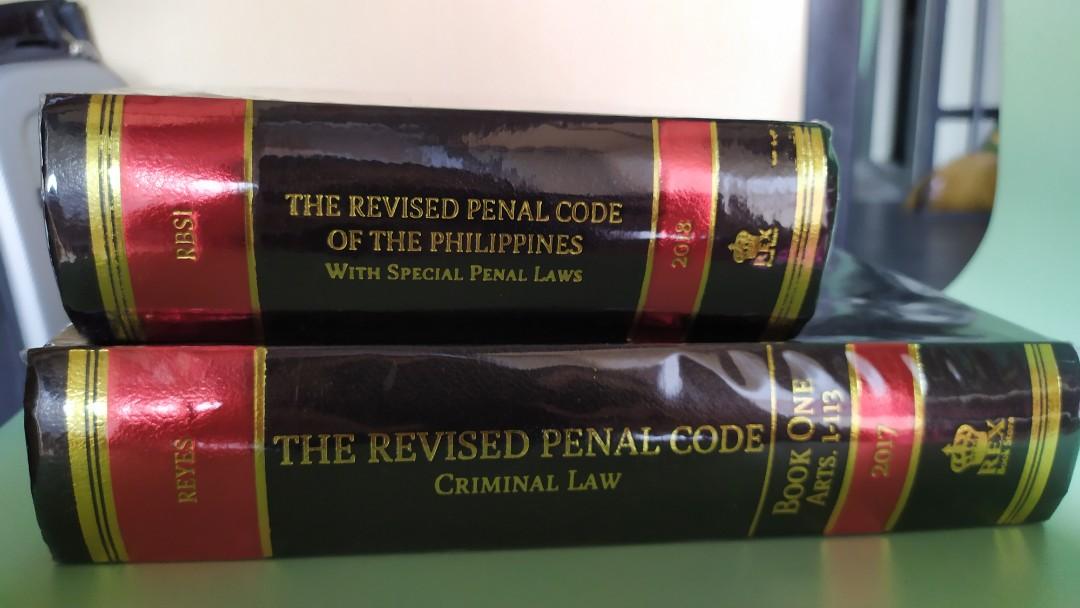 Revised Penal Code Bundle / Law Books / Codal, Hobbies & Toys, Books ...