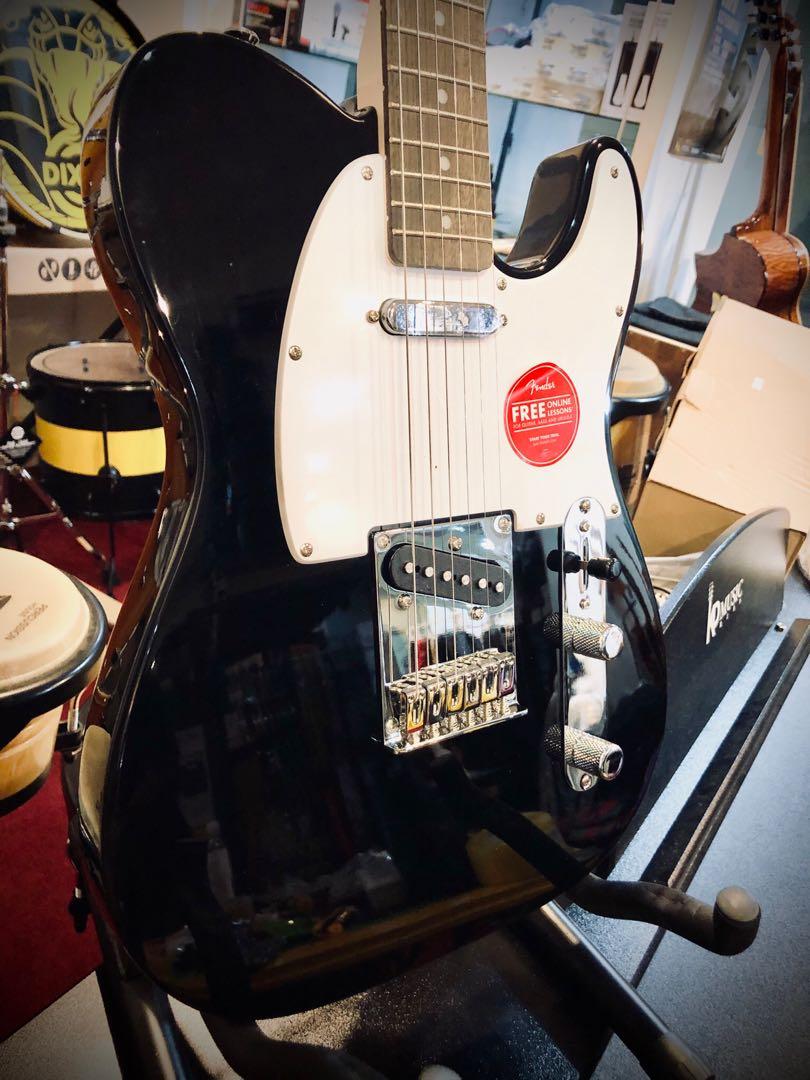Squier Bullet Telecaster Electric Guitar Laurel FB black, Hobbies ...