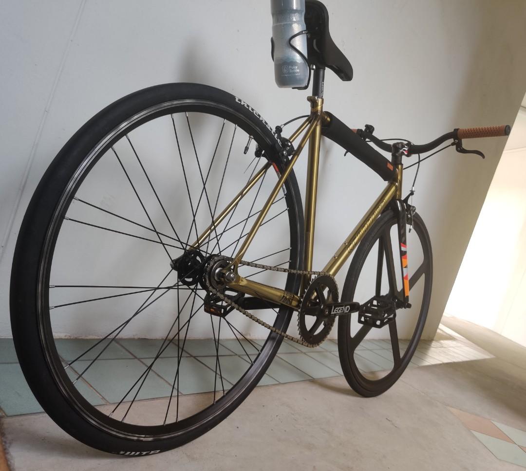 Seaboard FG03 Gold Single Speed bicycle, Sports Equipment, Bicycles ...