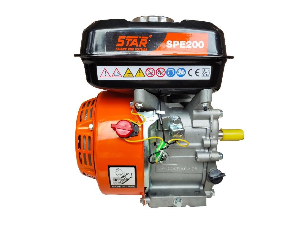 STAR Gasoline Engine 6.5HP Air Cooled High Speed (SPE200), Commercial ...