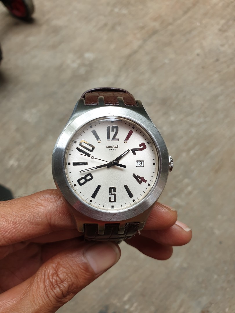 Swatch Big Desert YTS409, Fesyen Pria, Jam Tangan di Carousell