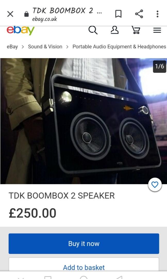 TDK Boombox Speaker, Audio, Soundbars, Speakers & Amplifiers on Carousell