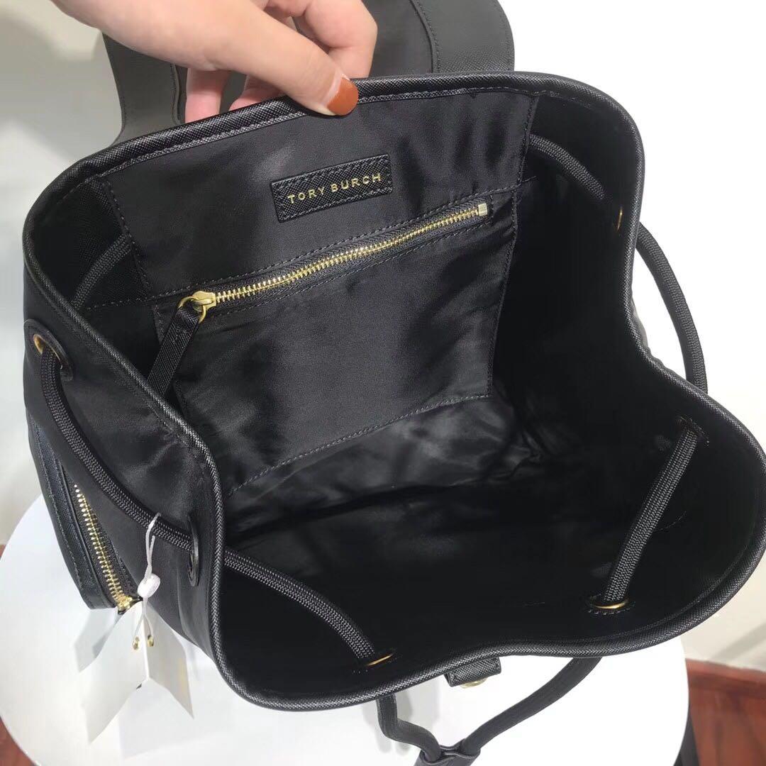 Tory Burch Nylon Backpack Black/Navy, Women's Fashion, Bags & Wallets ...