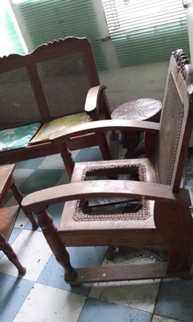 Vintage Narra sala set, Furniture & Home Living, Furniture, Tables ...