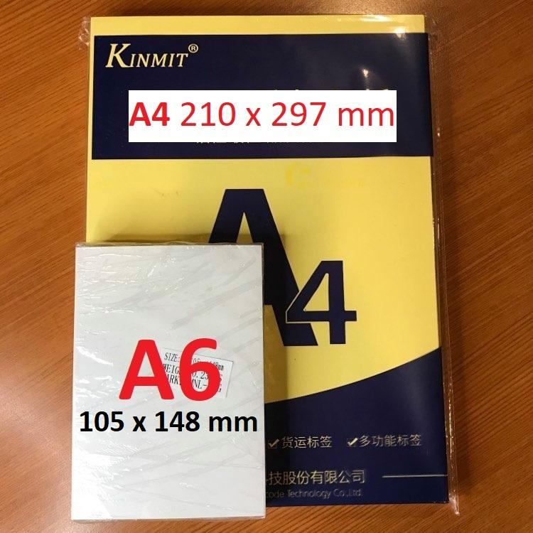 100 sheets A6 Sticker Paper Matte 80 gsm, Hobbies & Toys, Memorabilia ...