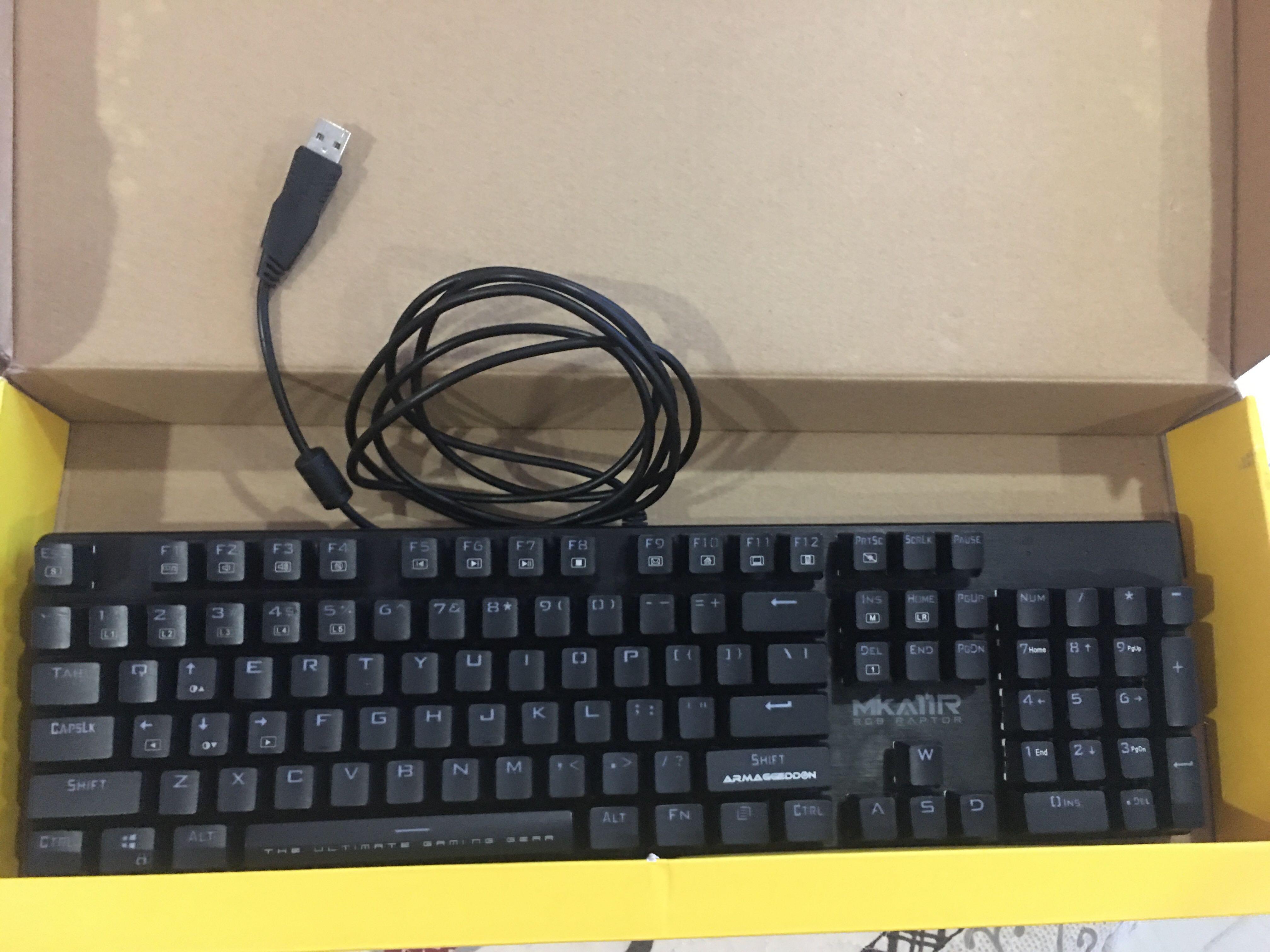 Armageddon MKA11R RGB Modular Macroable Mechanical Gaming Keyboard ...