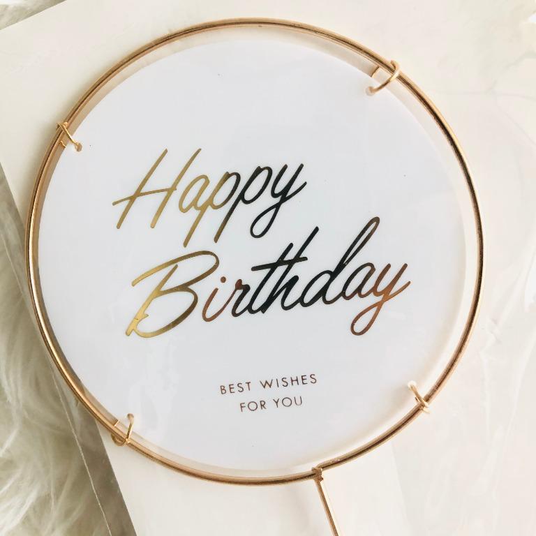Birthday Metal Frame Cake Topper, Hobbies & Toys, Books & Magazines ...