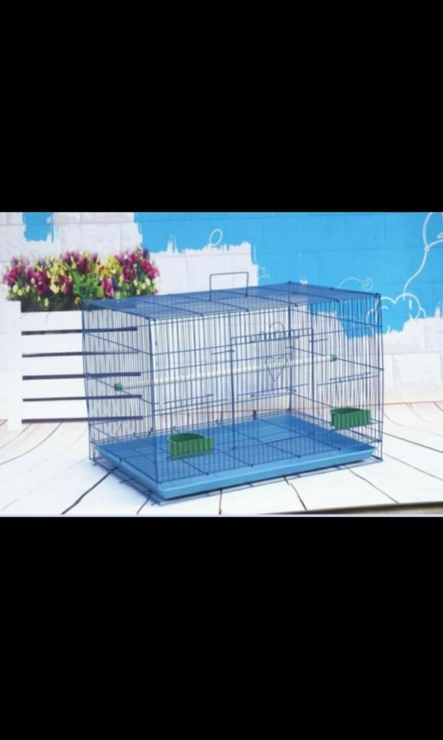 BLUE Bird Cage (60cm x 40cm × 40cm ), Pet Supplies, Homes & Other Pet ...