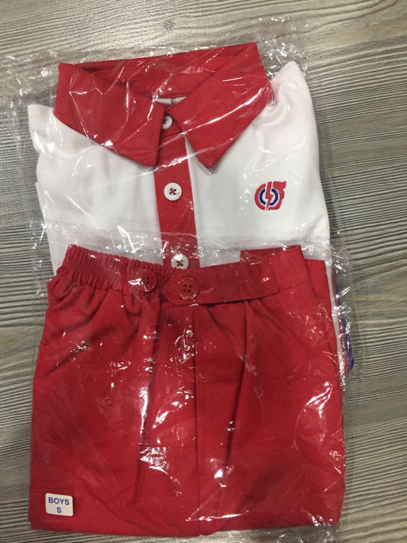 BN PCF SPARKLETOTS PRESCHOOL UNIFORM (BOYS) SIZE S, Babies & Kids ...