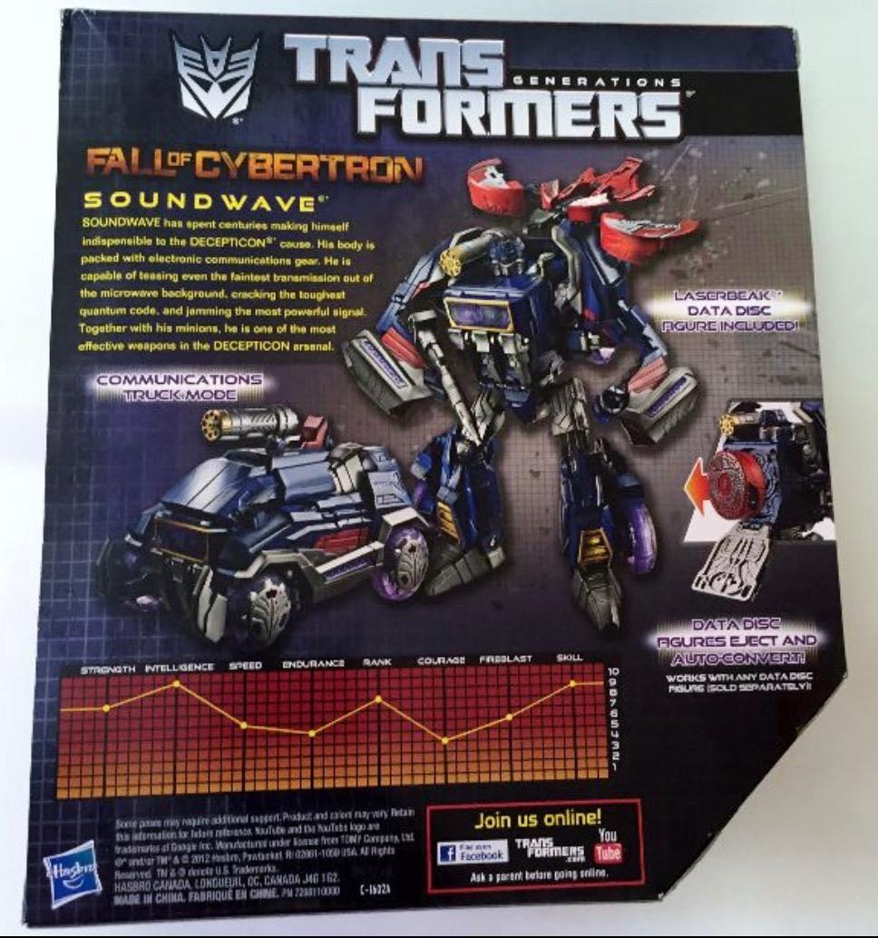 TRANSFORMERS Generations Fall of Cybertron Soundwave, Hobbies & Toys ...