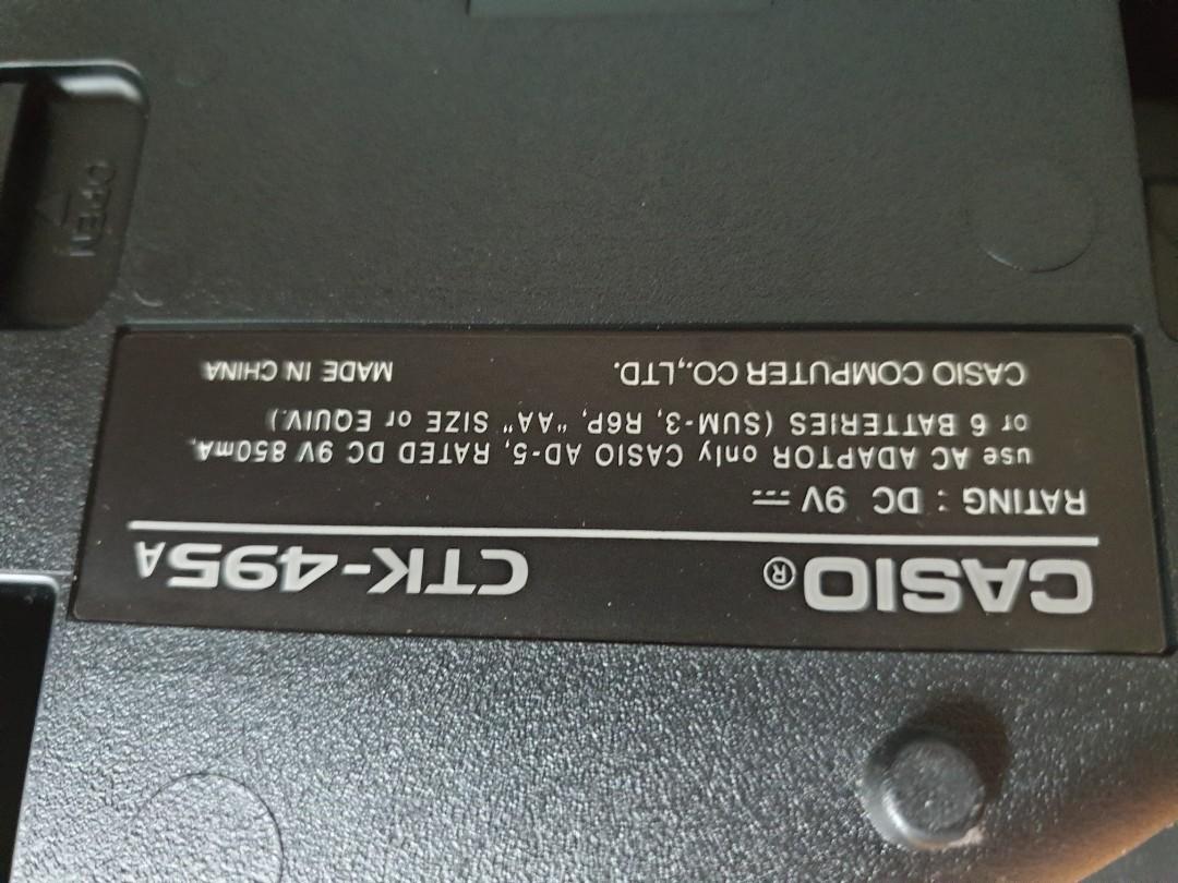 Casio Keyboard CTK-495, Hobbies & Toys, Music & Media, Musical ...