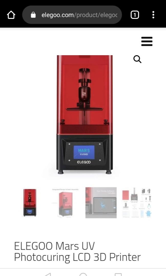 Elegoo 3d printer, Hobbies & Toys, Stationery & Craft, Art & Prints on ...