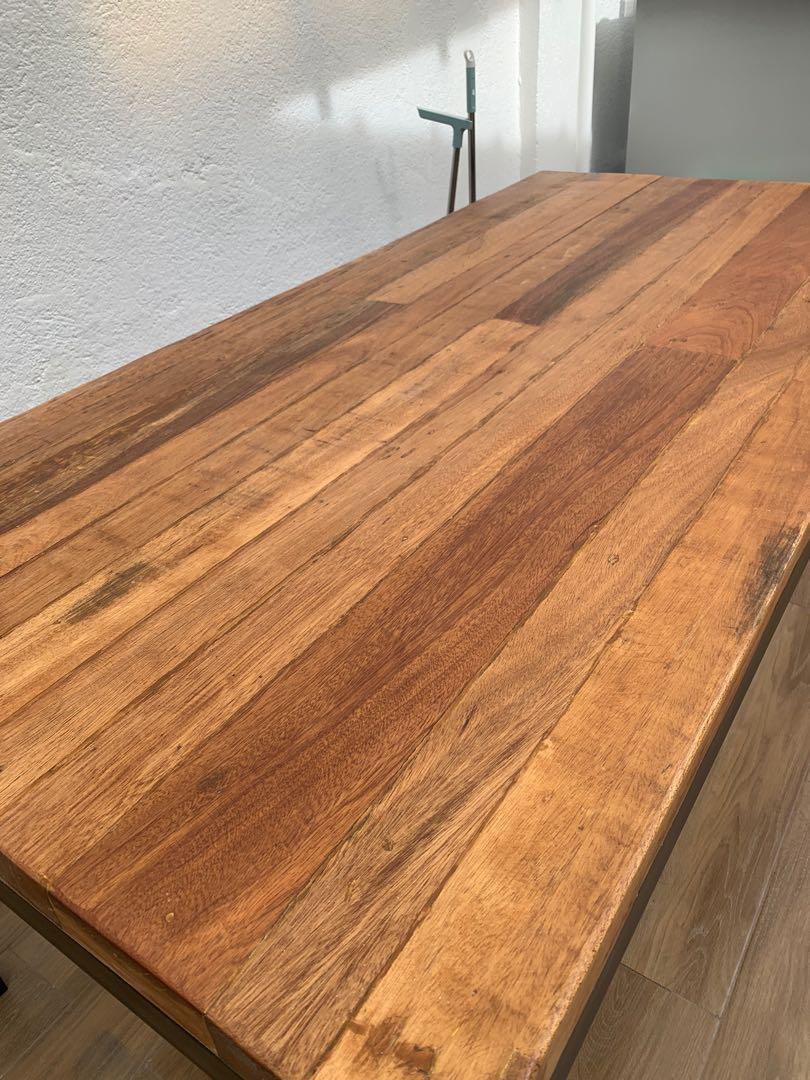 Mahogany Wooden Table (6-8 seater), Furniture & Home Living, Furniture ...