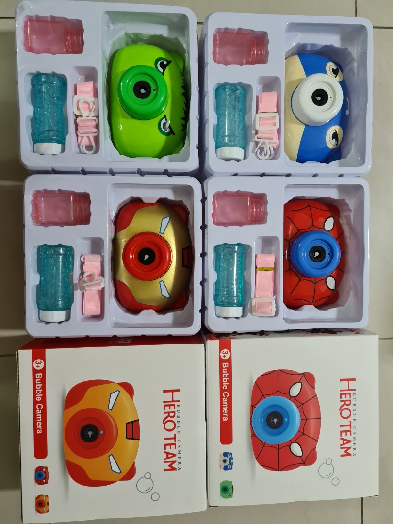 Marvel hero bubble camera, Hobbies & Toys, Toys & Games on Carousell
