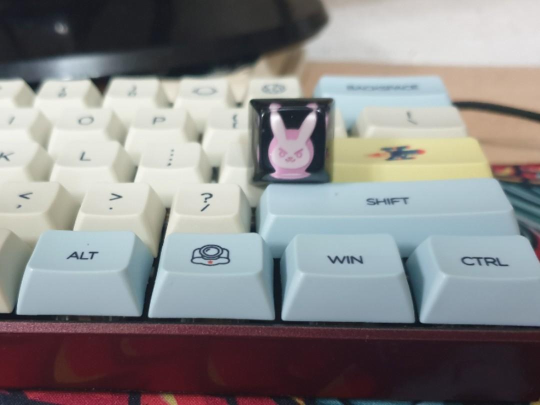 Overwatch D.Va Artisan Resin Mechanical Keyboard Keycap, Electronics ...