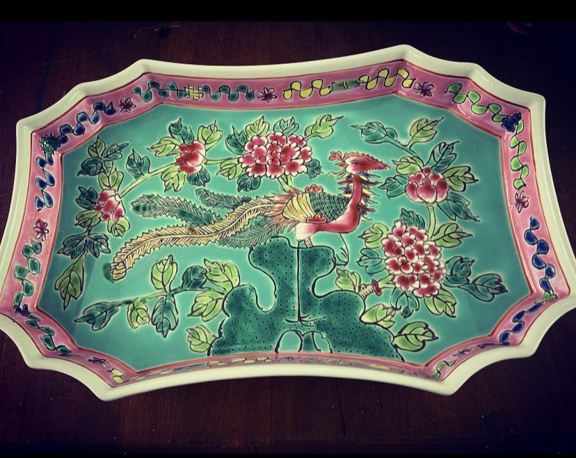 Peranakan Tea Pot Set, Furniture & Home Living, Kitchenware & Tableware ...