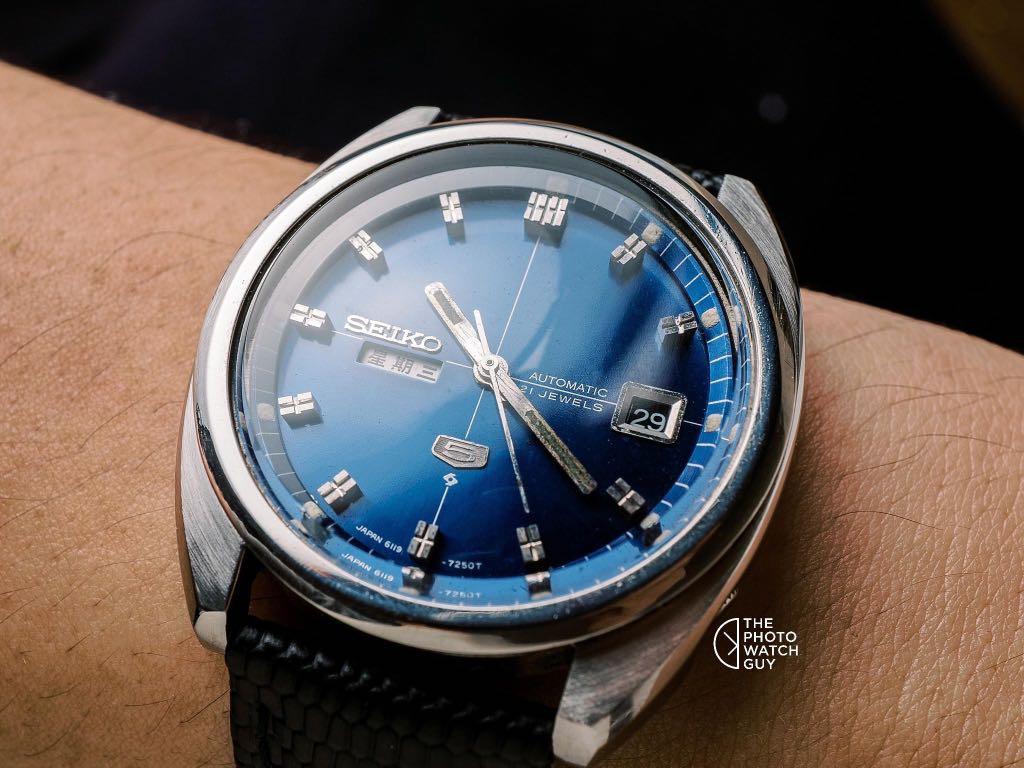 Rare Vintage Seiko 5 Blue 6119-7183 BMBY Nov 1973, Men's Fashion ...