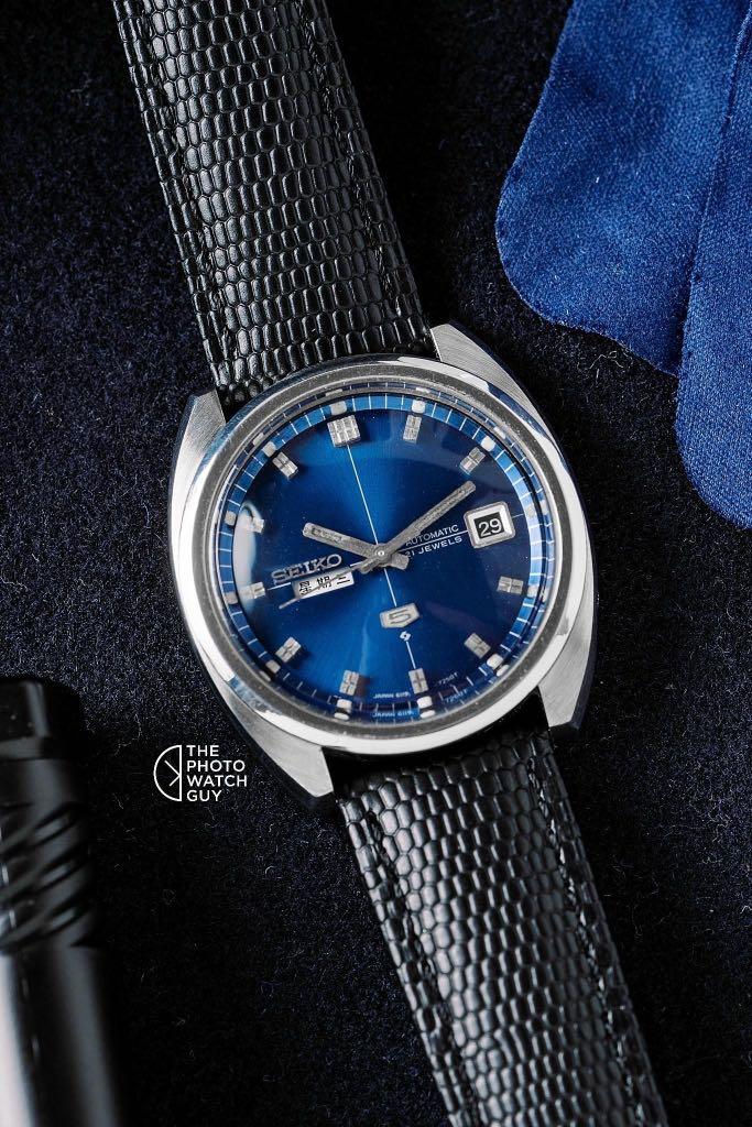 Rare Vintage Seiko 5 Blue 6119-7183 BMBY Nov 1973, Men's Fashion ...