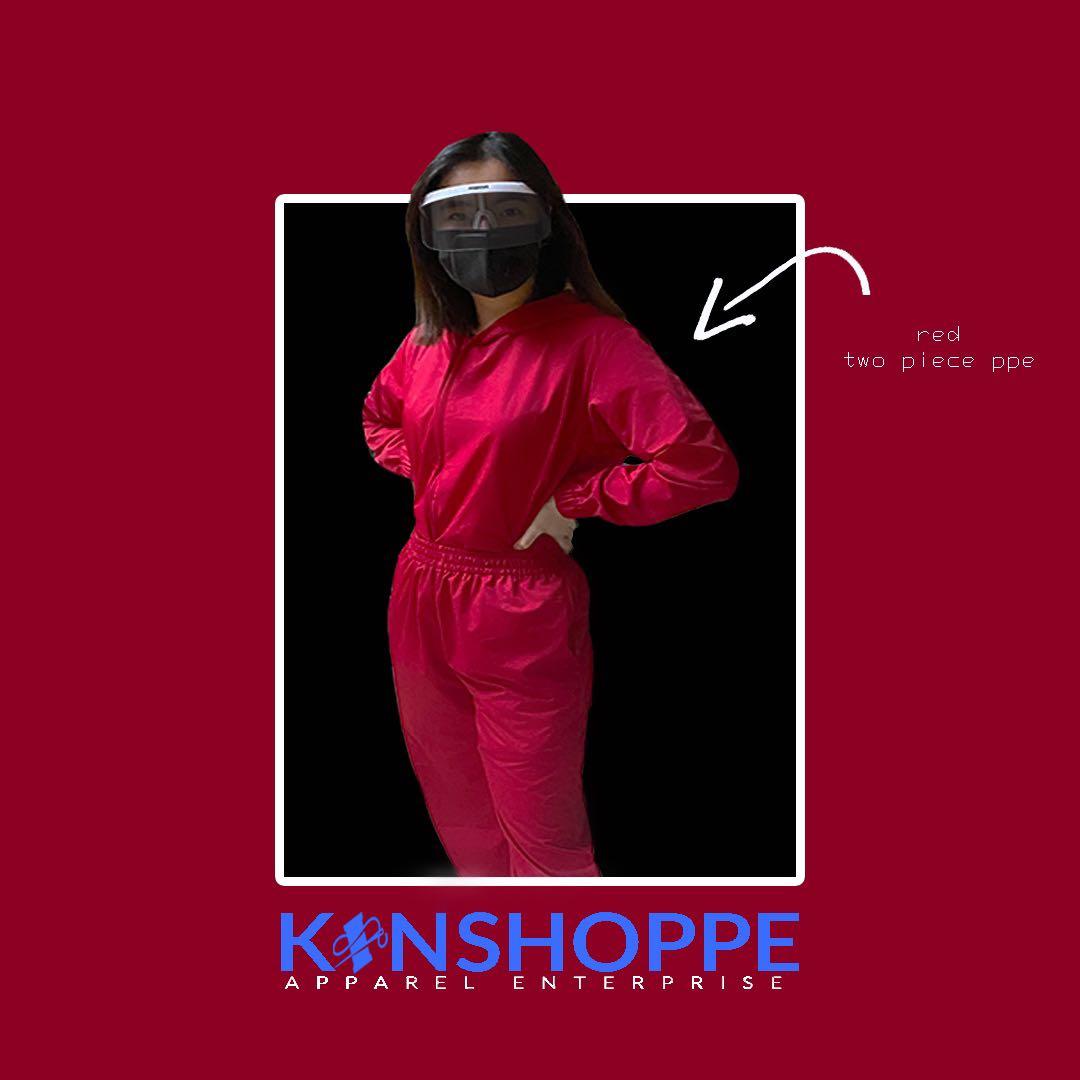 Red PPE Suit, Women's Fashion, Coats, Jackets and Outerwear on Carousell