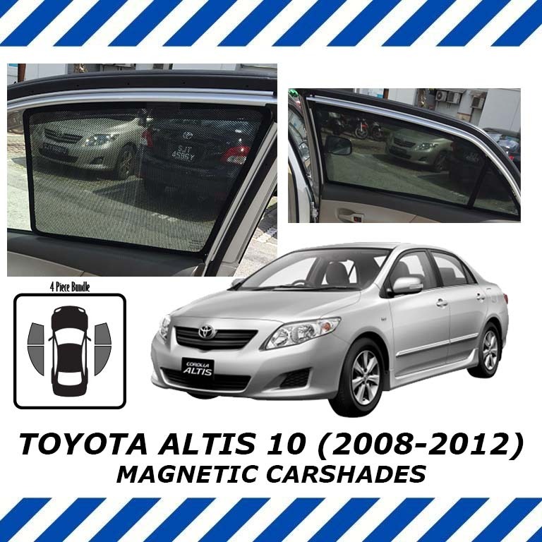SNAPZ Toyota Altis (2008-2012) Magnetic Carshade, Car Accessories ...