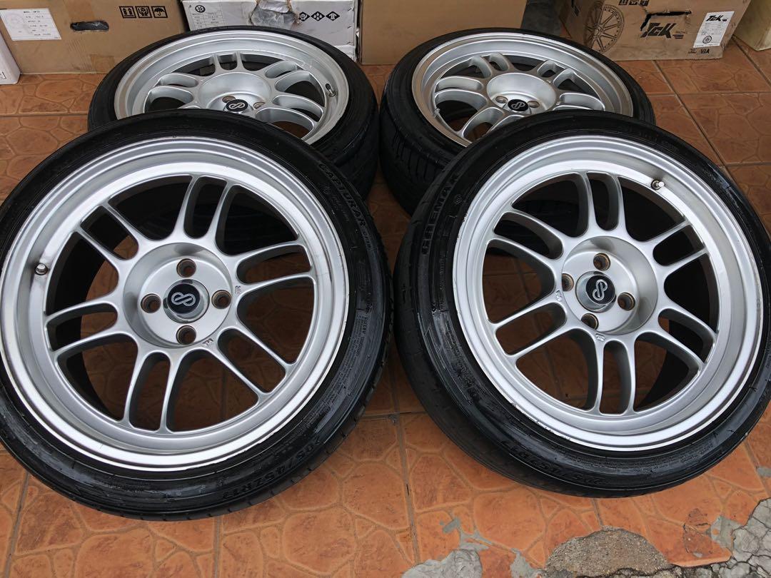 Sport Rim Enkei RPF1 Thailand 17x8jj pcd100, Auto Accessories on Carousell