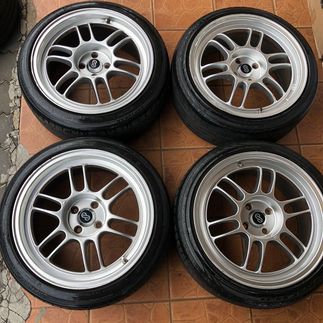 Sport Rim Enkei RPF1 Thailand 17x8jj pcd100, Auto Accessories on Carousell