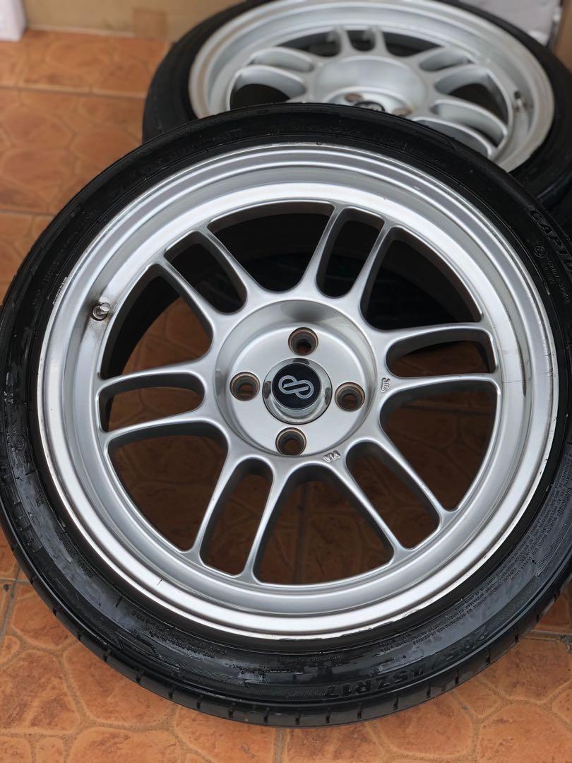 Sport Rim Enkei RPF1 Thailand 17x8jj pcd100, Auto Accessories on Carousell