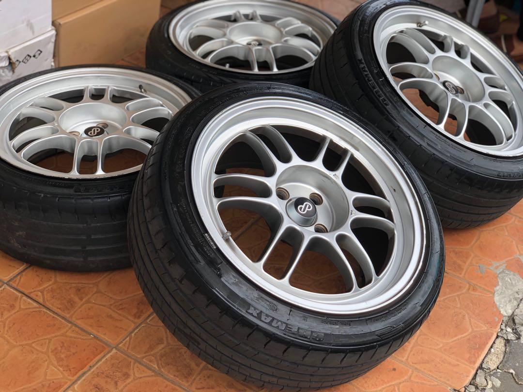 Sport Rim Enkei RPF1 Thailand 17x8jj pcd100, Auto Accessories on Carousell