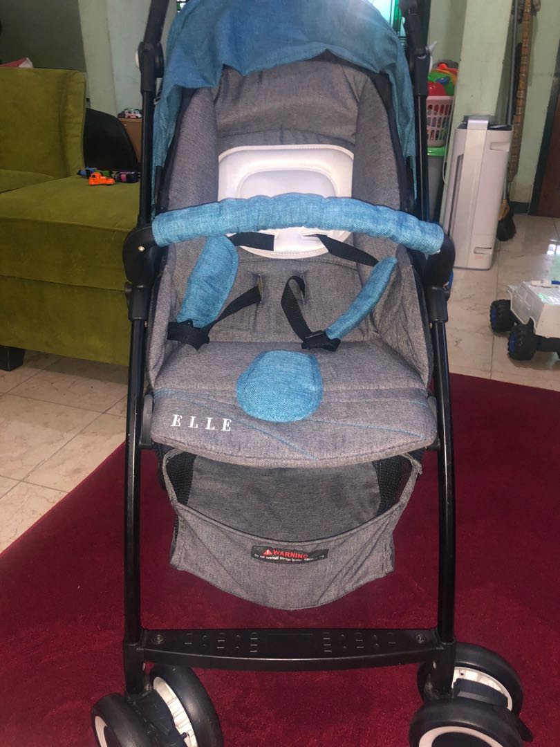 Strollers bayi merk ELLE mulus dan terjaga (jarang pakai), Bayi & Anak ...