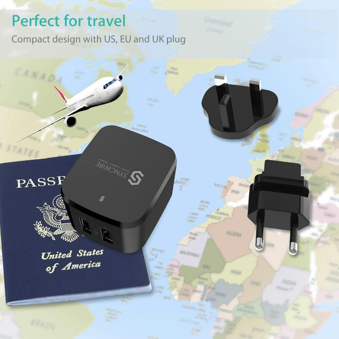 Syncwire USB Plug Wall Charger 6A/30W 2 Ports Multi Wall USB, Mobile ...