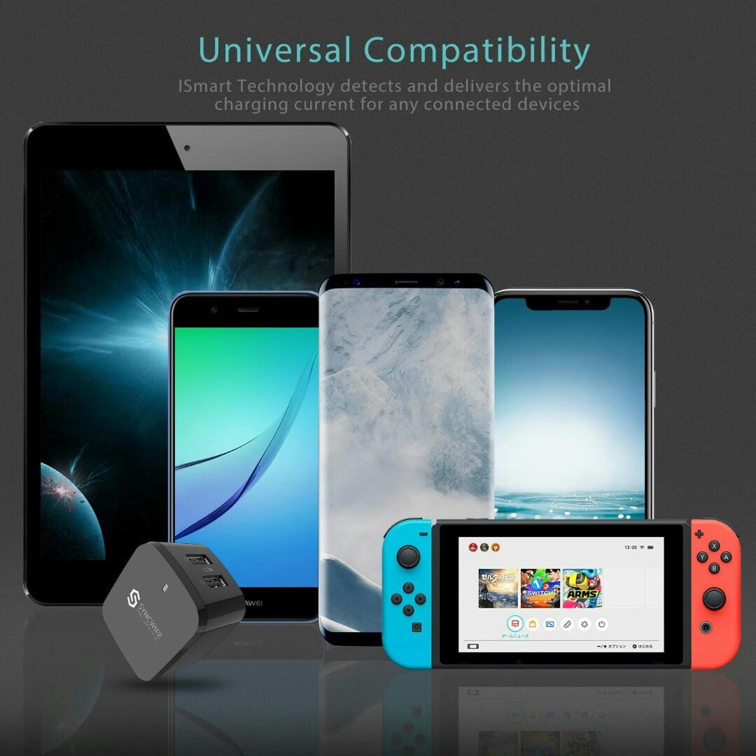 Syncwire USB Plug Wall Charger 6A/30W 2 Ports Multi Wall USB, Mobile Phones & Gadgets, Mobile ...