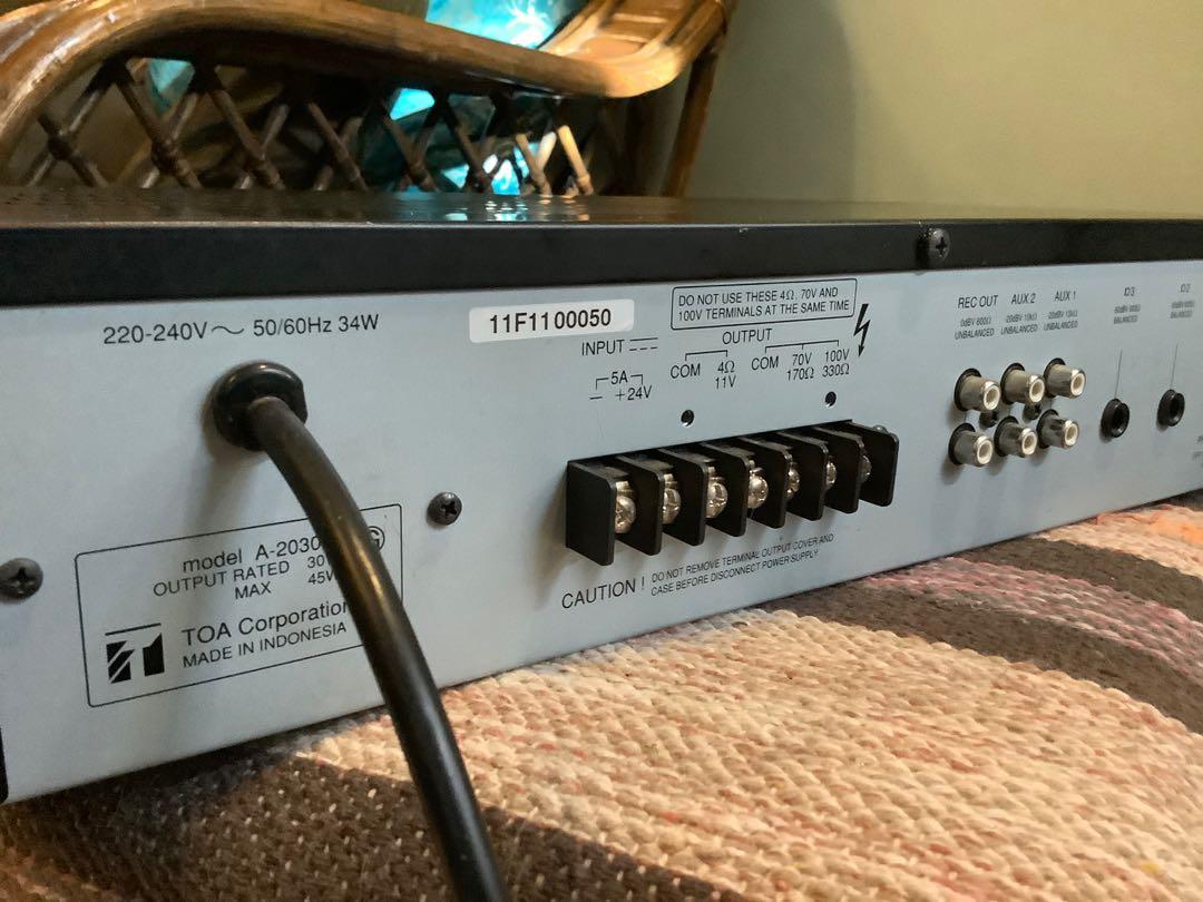 TOA- PA Mixer Amplifier, Audio, Soundbars, Speakers & Amplifiers on ...